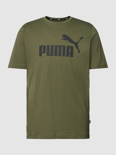 PUMA PERFORMANCE T-Shirt mit Label-Print (oliv) online kaufen