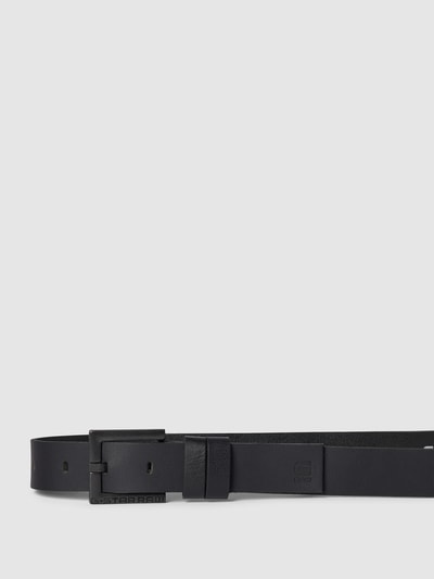 G-Star Raw Leren riem met doornsluiting, model 'New duko' in zwart ...