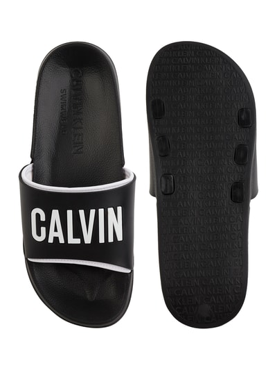 CK Calvin Klein Slides mit Logo-Applikation (black) online kaufen