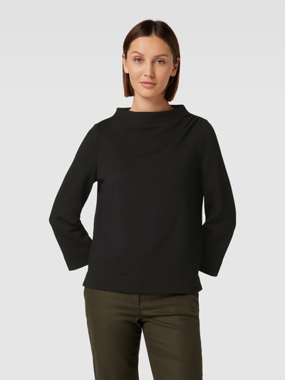 OPUS Pullover mit seitlicher Raffung Modell 'Goldiny' (black) online kaufen
