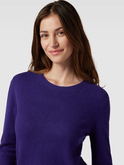 Fynch-Hatton Strickpullover aus Kaschmir mit Label-Detail (violett ...