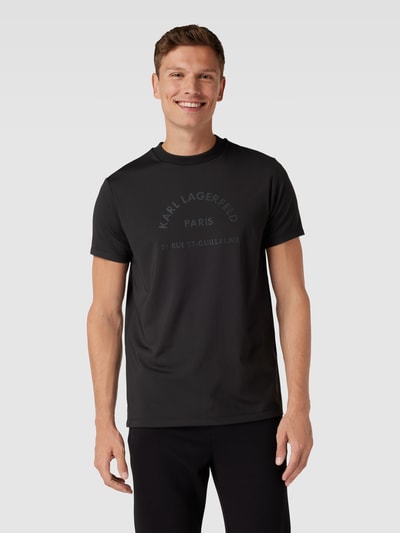 Karl Lagerfeld T-Shirt mit Label-Print (black) online kaufen