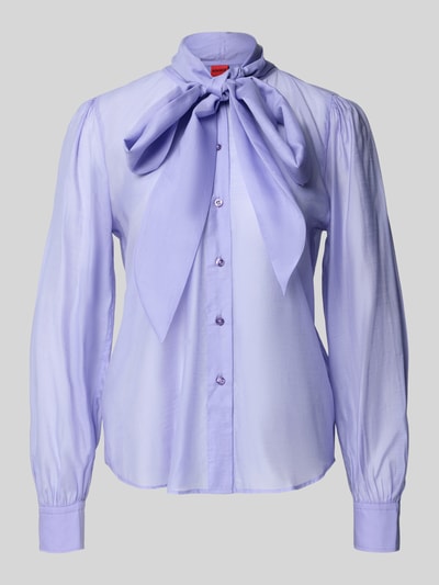 HUGO Regular Fit Schluppenbluse aus Lyocell-Mix Modell 'ELEGANT ...