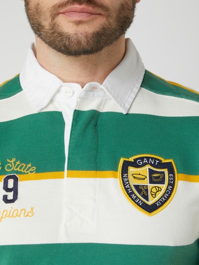 Gant Rugby-Shirt mit Logo-Details (grün) online kaufen