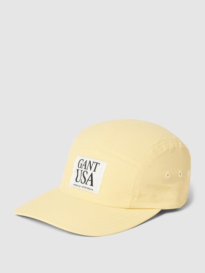 Gant Cap mit Label-Patch Modell 'CAMP' (hellgelb) online kaufen