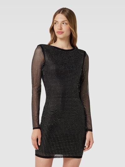 Guess Mini-jurk met strass-steentjes, model 'ESTELLE' in zwart online ...