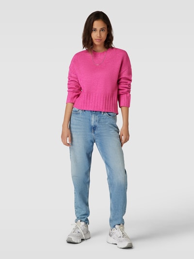 Only Strickpullover mit überschnittenen Schultern Modell 'ALLIE' (pink ...