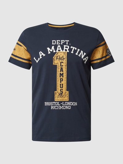 La Martina T-Shirt mit Kontrastbesatz (marine) online kaufen