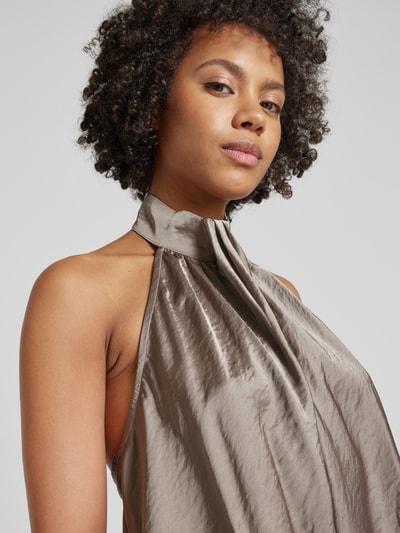 mbyM Blousetop met halter, model 'Zuzela' in taupe online kopen | P&C