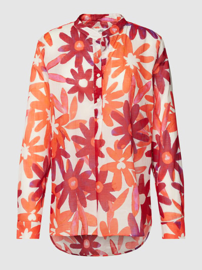 0039 Italy Bluse mit floralem Muster Modell 'Janice' (rot) online kaufen