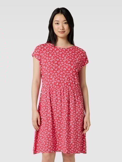 ICHI Knielanges Kleid mit Allover-Muster Modell 'Lisa' (kirsche) online ...