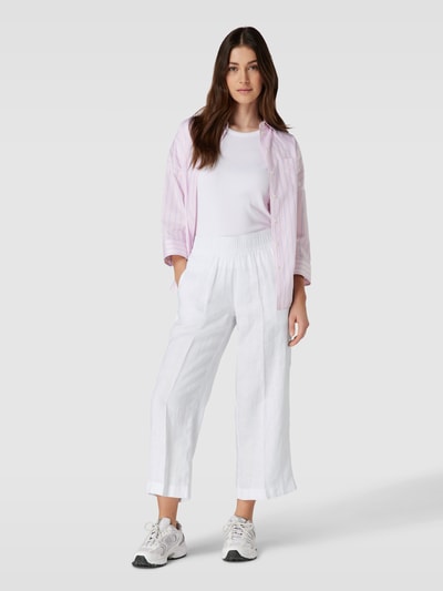 s.Oliver RED LABEL Culotte aus Leinen mit elastischem Bund (weiss ... s.Oliver RED LABEL Culotte aus Leinen mit elastischem Bund (weiss ...