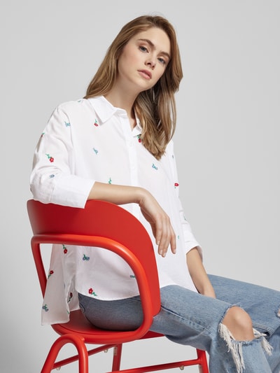 Only Bluse mit Motiv-Stitching Modell 'NEW LINA GRACE' (weiss) online ...