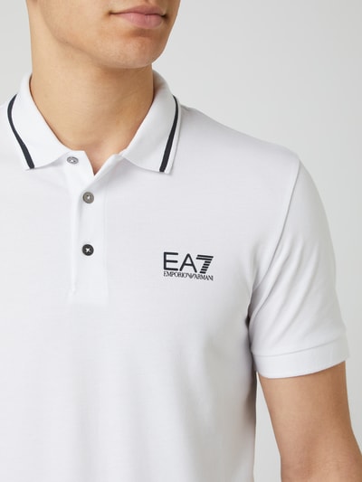 EA7 Emporio Armani Poloshirt aus Piqué (weiss) online kaufen