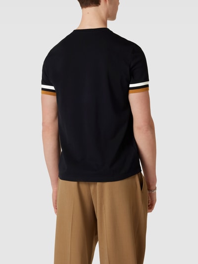 Fred Perry T-Shirt mit Label-Stitching (black) online kaufen