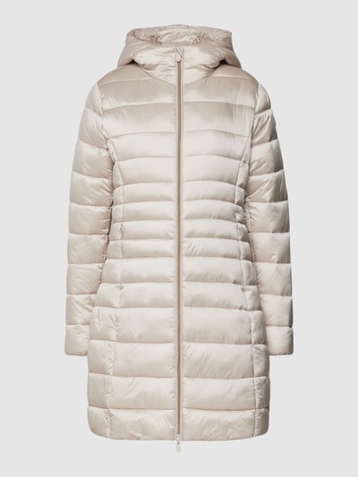 SAVE THE DUCK Gewatteerd jack met capuchon, model 'CAMILLE' in beige ...