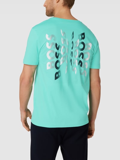 BOSS Green T-Shirt mit Label-Print Modell 'Tee 7' (hellgruen) online kaufen