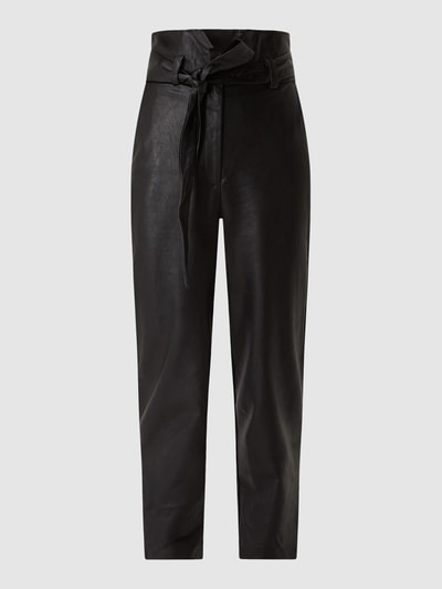 Bardot Paperbagbroek in leerlook, model 'Debbie' in zwart online kopen ...
