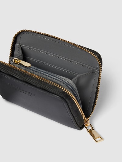 Seidenfelt Portemonnaie in unifarbenem Design Modell 'YLVA' (black ...