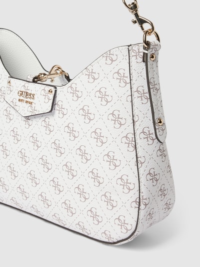 GUESS Handtasche mit Allover-Logo-Muster Modell 'BRENTON' (weiss ...