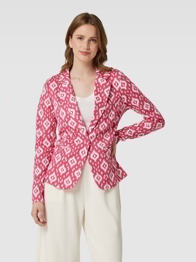 ICHI Blazer mit Allover-Muster Modell 'Kate' (pink) online kaufen