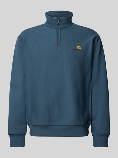 Carhartt Work In Progress Sweatshirt met labelstitching in ijsblauw ...