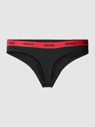 HUGO String mit elastischem Logo-Bund (black) online kaufen