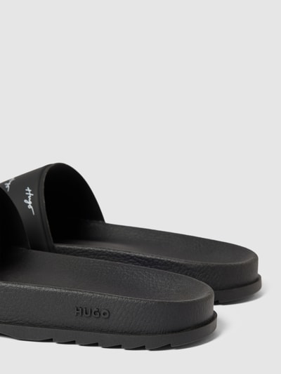 HUGO Slides mit Label-Details Modell 'Match' (black) online kaufen