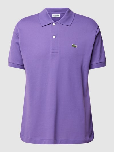 Lacoste Poloshirt mit Logo-Stitching (lila) online kaufen