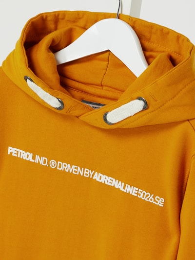 Petrol Hoodie mit Logo (senfgelb) online kaufen