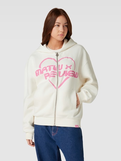 Review X MATW MATW X REVIEW - Oversized Sweatjacke mit Reißverschluss ...