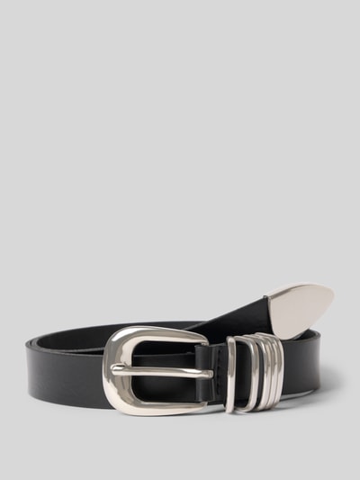 Kup online Vanzetti Pasek ze skóry naturalnej ze sprzączką (czarny)