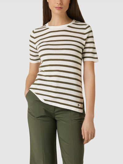 Fynch-Hatton Strickshirt mit Streifenmuster (khaki) online kaufen