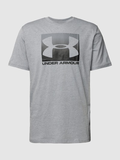 Under Armour T-Shirt mit Label-Print (mittelgrau) online kaufen