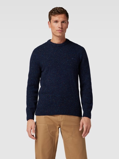 Gant Strickpullover mit Rundhalsausschnitt (marine) online kaufen