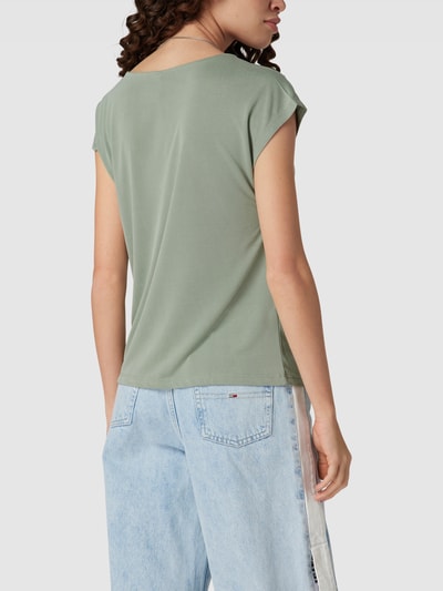 Only T-shirt met V-hals, model 'FREE' in rietgroen online kopen | P&C