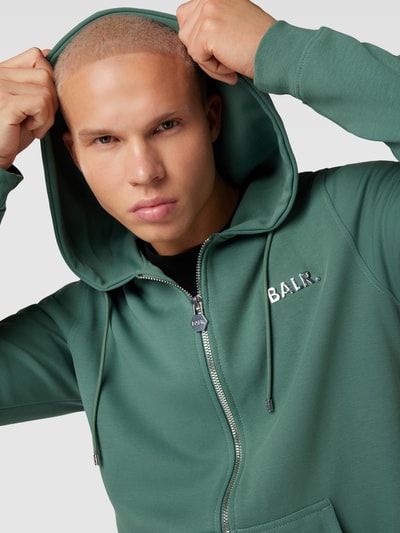 Balr. Sweatjacke mit Label-Detail und Reißverschluss (gruen) online kaufen
