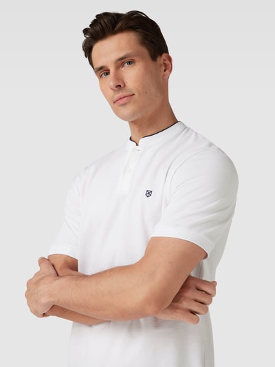 Jack And Jones Premium Poloshirt Mit Stehkragen Modell Blasainz Weiss