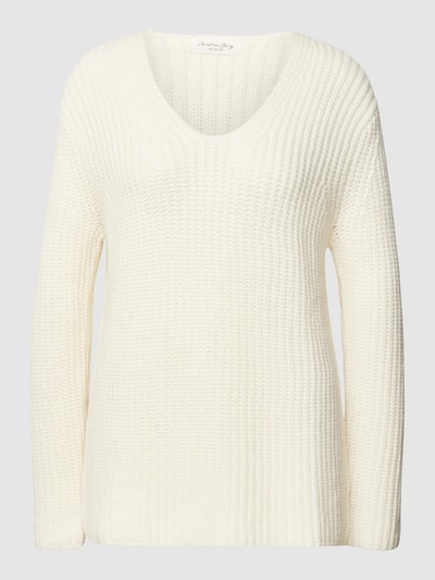 Christian Berg Woman Strickpullover mit V-Ausschnitt (offwhite) online kaufen