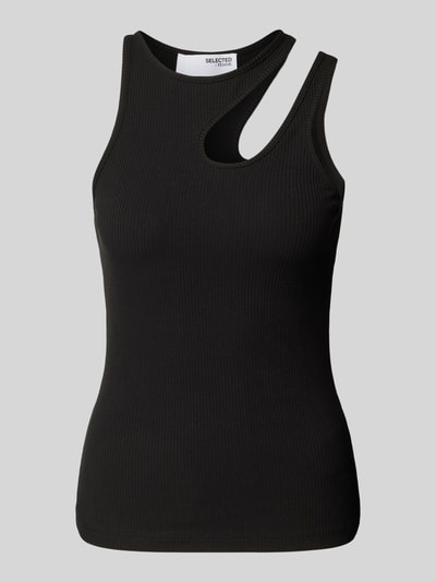 Selected Femme Top met cut-out, model 'AGNA' in zwart online kopen | P&C