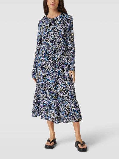 Gerry Weber Midi-jurk met all-over motief, model 'POWERED BLUE' in offwhite online kopen | P&C