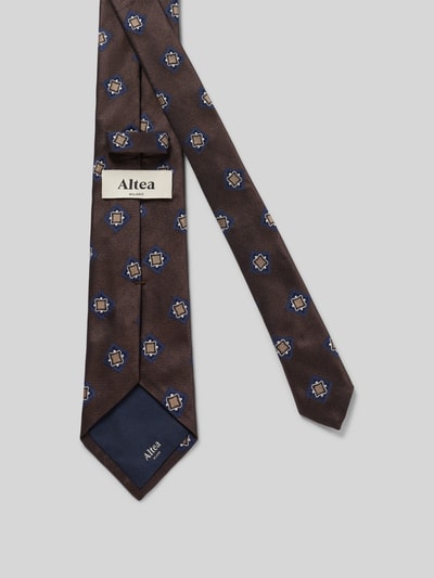 altea Stropdas van pure zijde, model 'Ticino' in donkerbruin online ...