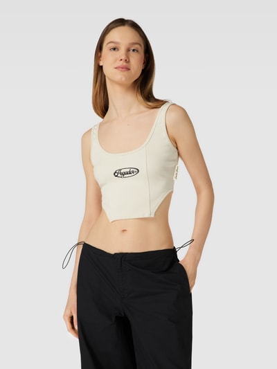 Pegador Korte top met fijnrib, model 'Buena' in ecru online kopen | P&C