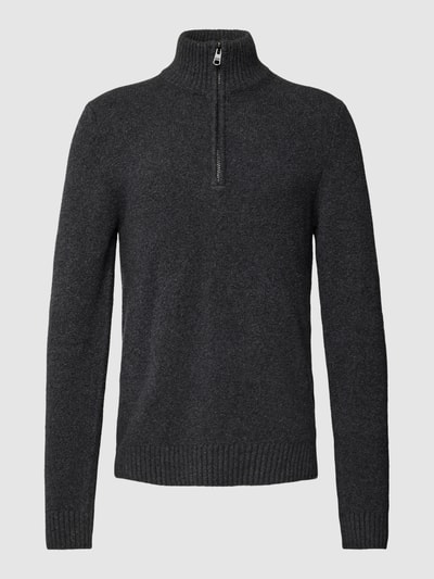 Cinque Strickpullover mit Troyer-Kragen Modell 'Luca' (anthrazit ...