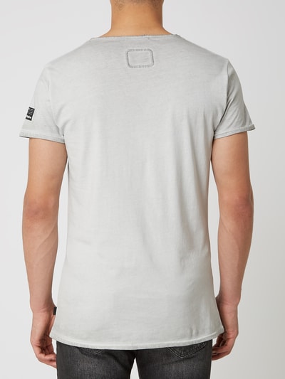 Tigha T-Shirt aus Baumwolle Modell 'Veikko' (hellgrau) online kaufen