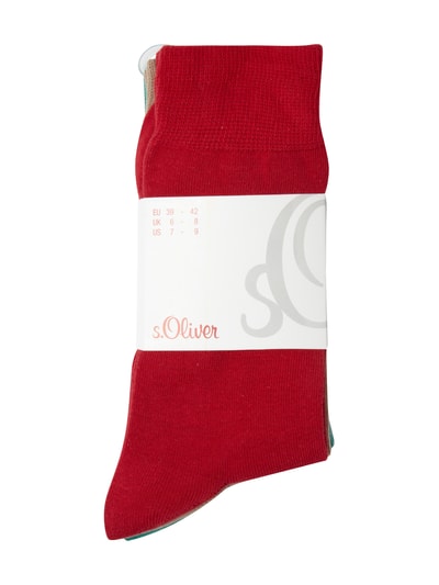 s.Oliver RED LABEL Socken mit Label-Detail im 4er-Pack Modell 'SOCKS ...