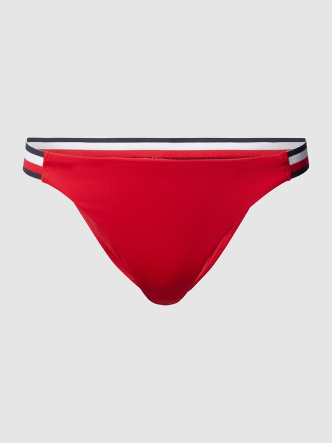 TOMMY HILFIGER Bikini Hose mit Kontraststreifen rot online kaufen