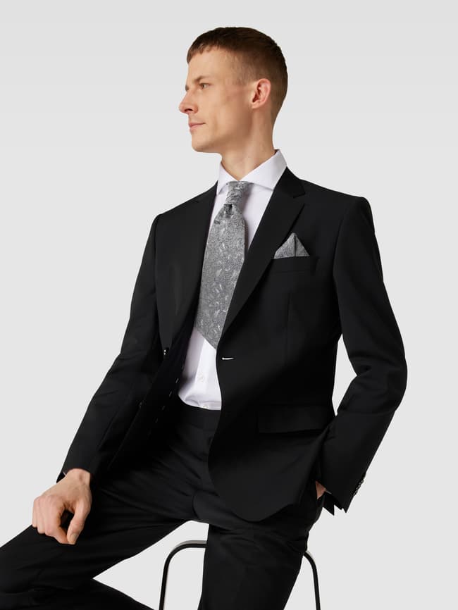 DIGEL Krawatte und Einstecktuch im Set mit Allover-Muster Modell 'Loy ...