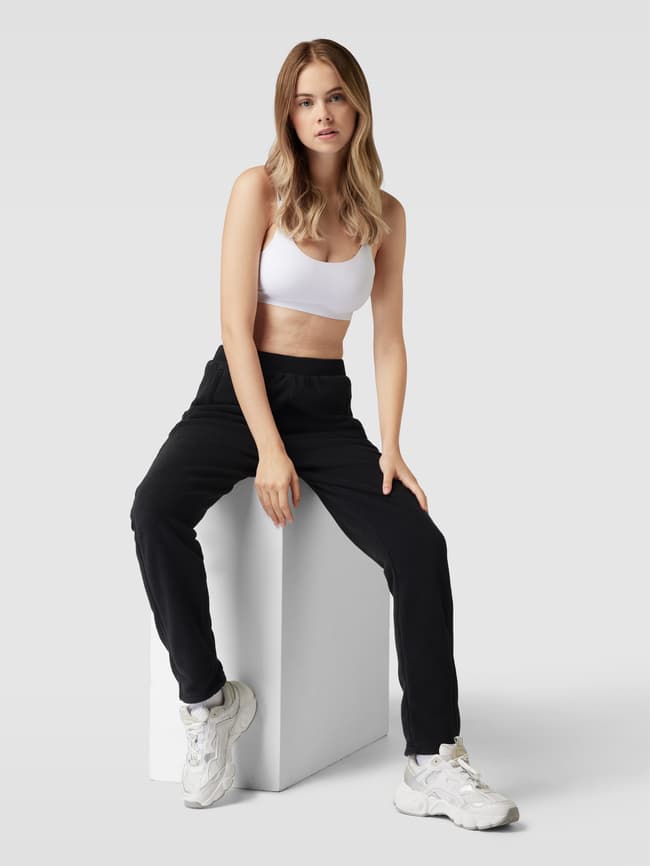 ADIDAS SPORTSWEAR Jogpants aus Fleece mit elastischem Bund (black ...