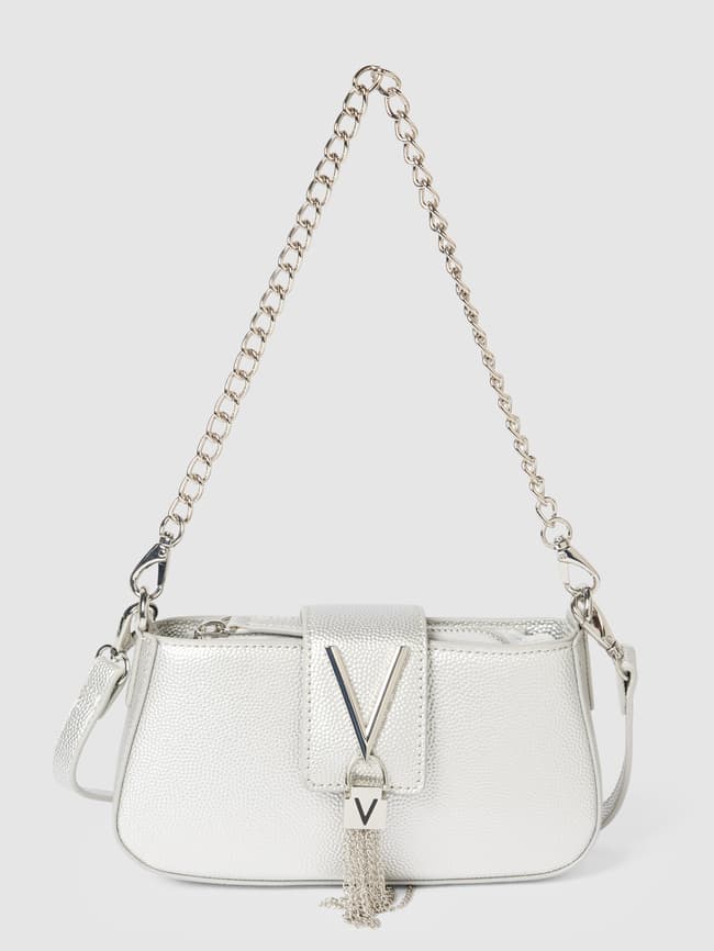 VALENTINO BAGS Handtasche mit Label-Details Modell 'DIVINA' (silber ...